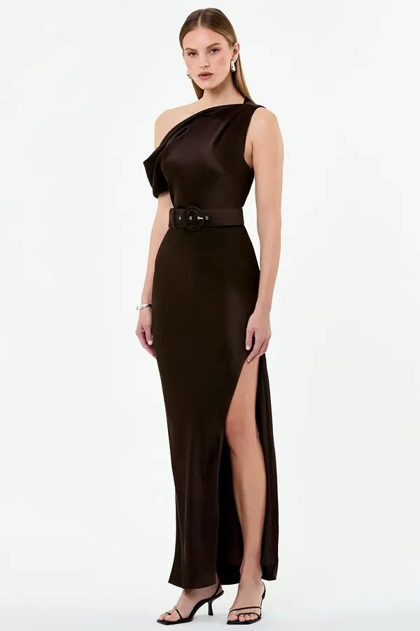 NICHOLAS The Eartha Dress By - Cacao