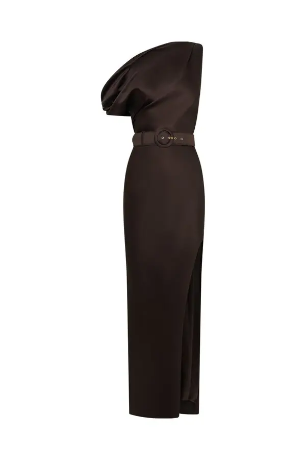 NICHOLAS The Eartha Dress By - Cacao