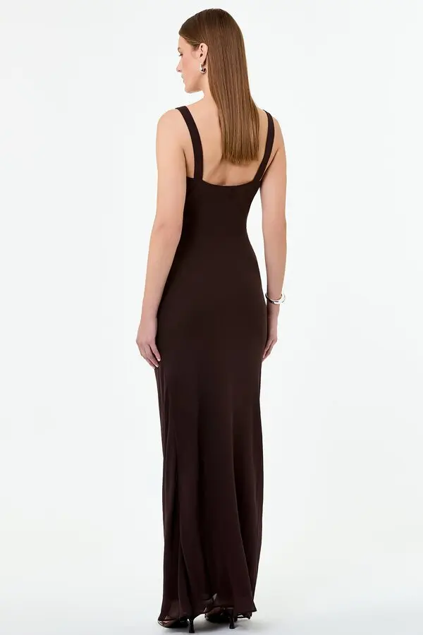 NICHOLAS Calia Gown - Cacao