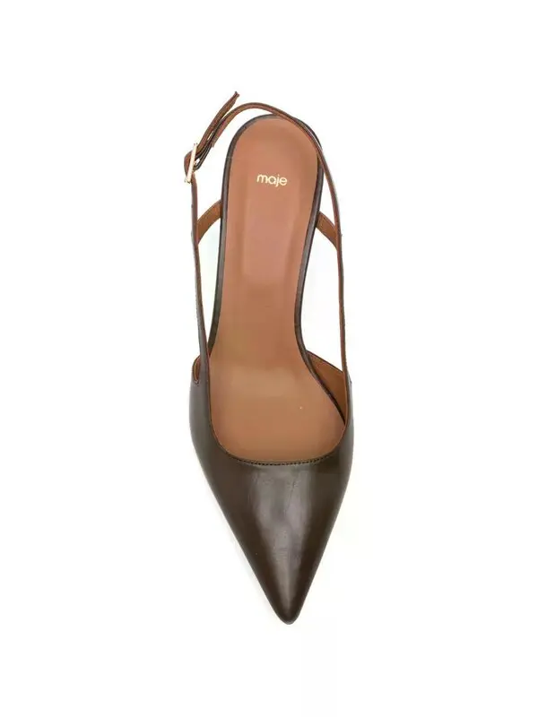 Maje Pointed-toe Slingback Pumps