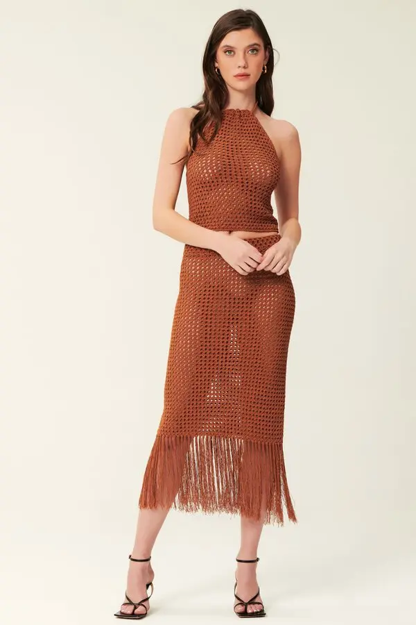 NICHOLAS Crochet Halter Top