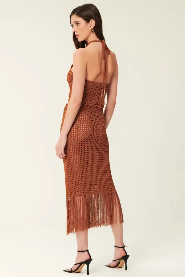 NICHOLAS Crochet Halter Top