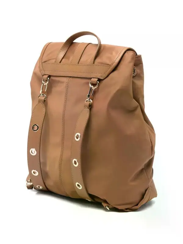 Maje Leather Trimmed Backpack