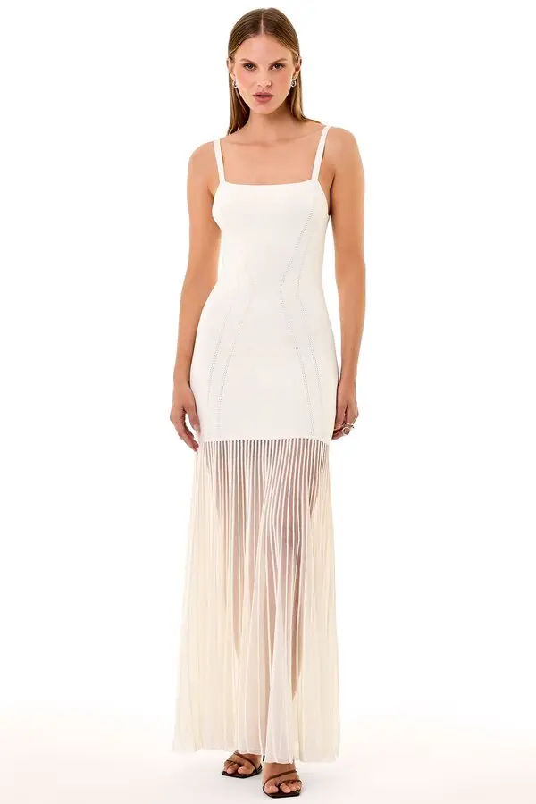 NICHOLAS Lyra Maxi Dress - Ivory