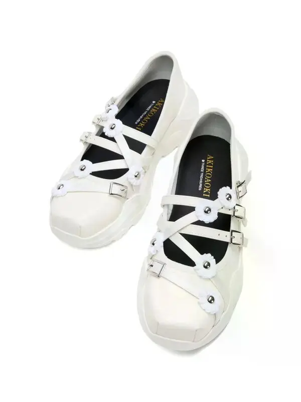 AKIKO AOKI X Three Treasures Flora Ballet Flats