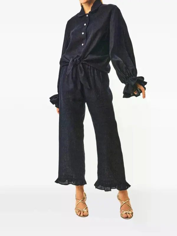 Sleeper Linen Lounge Trousers - Blue