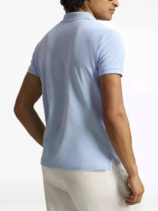 Polo Ralph Lauren Embroidered Mesh Polo Shirt - Blue