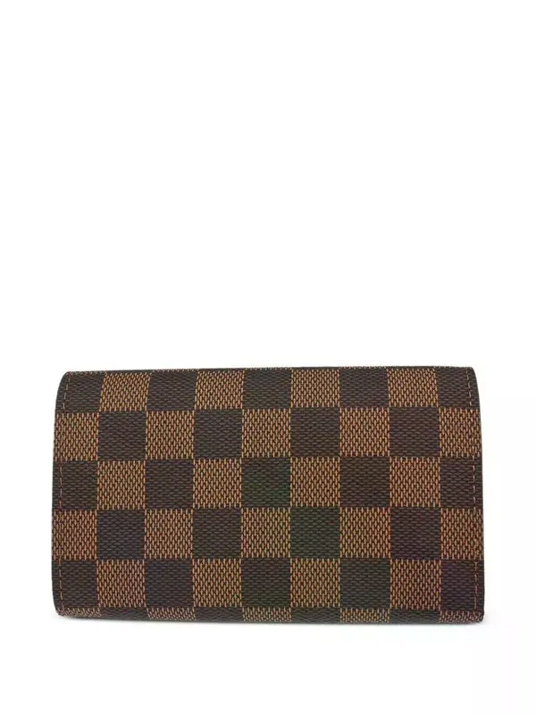 LOUIS VUITTON 2009 Damier Ebène Porte Monnaie Billets Trésor Wallet
