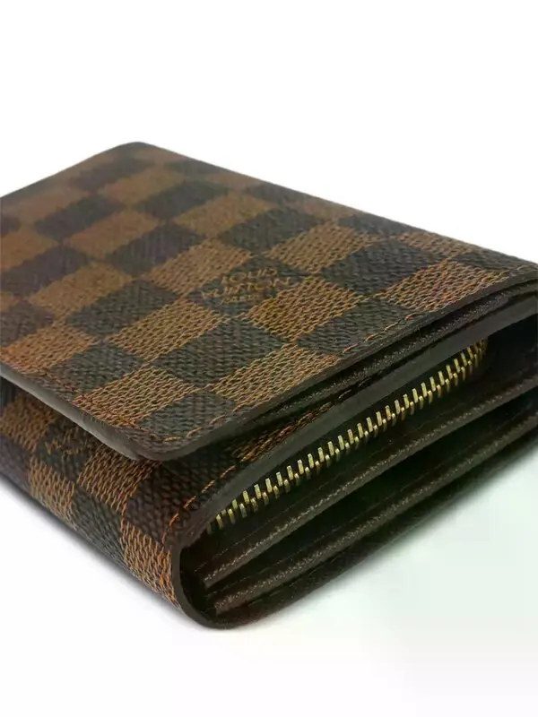 LOUIS VUITTON 2009 Damier Ebène Porte Monnaie Billets Trésor Wallet