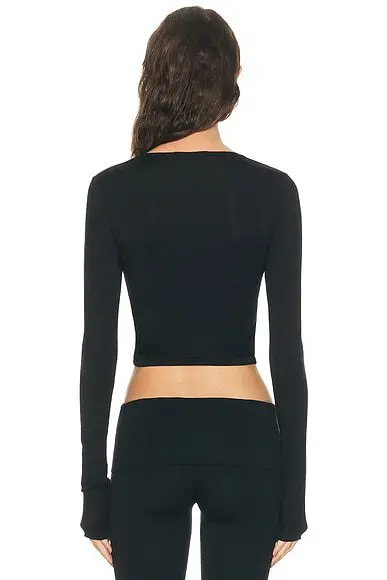 Eterne Wrap Top - Black
