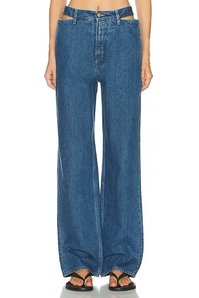 JIL SANDER Straight Leg Denim Trousers
