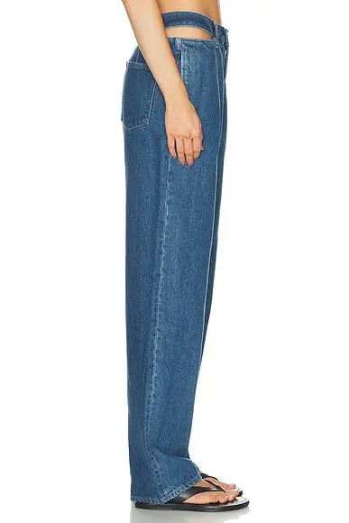 JIL SANDER Straight Leg Denim Trousers
