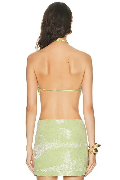 MAY MASHIAH Alora Embellished Halterneck Top