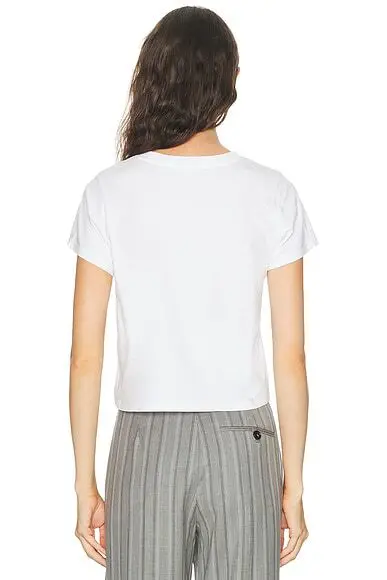 Renggli Cropped Cotton Jersey T-shirt