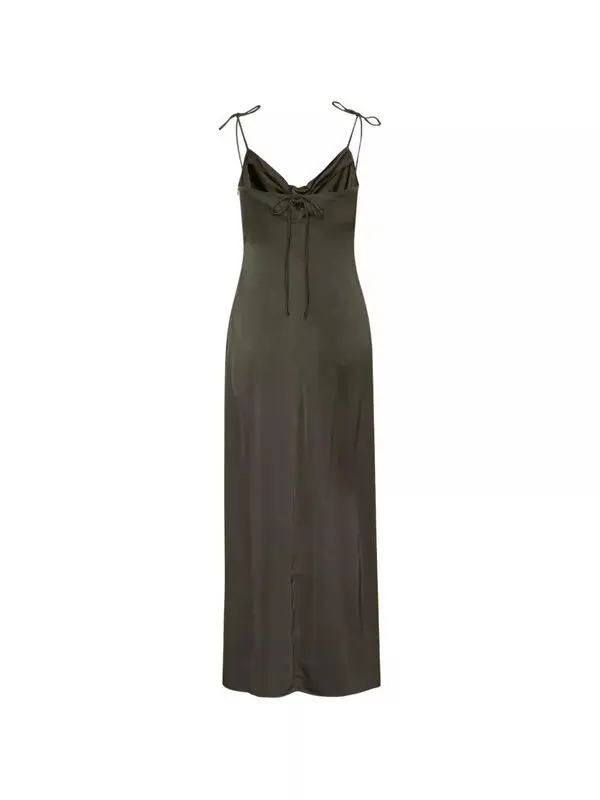 ROTATE BY BIRGER CHRISTENSEN V-neck Slip Maxi Dress