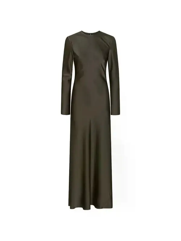 ROTATE BY BIRGER CHRISTENSEN Round Neck Maxi Dress - Green