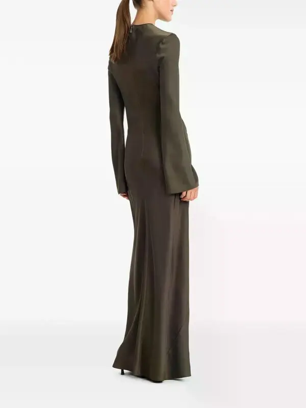 ROTATE BY BIRGER CHRISTENSEN Round Neck Maxi Dress