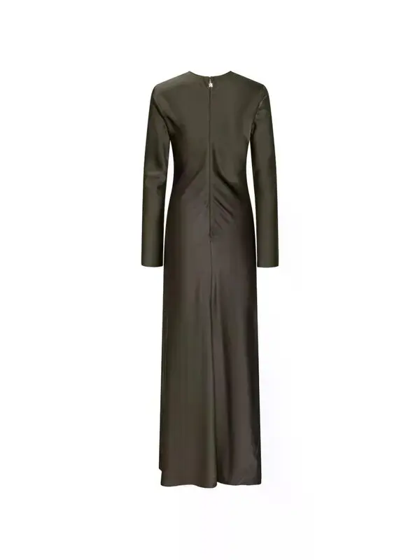 ROTATE BY BIRGER CHRISTENSEN Round Neck Maxi Dress