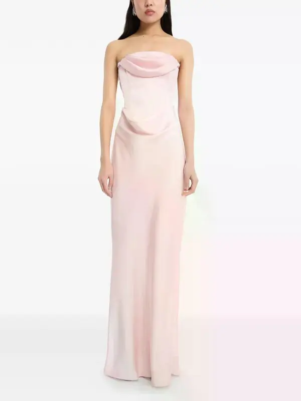 ROTATE BY BIRGER CHRISTENSEN Strapless Maxi Dress