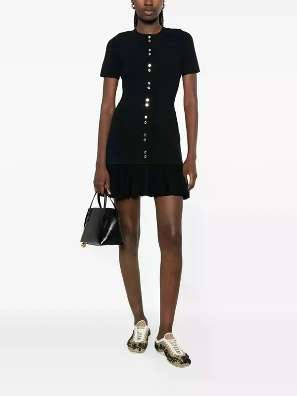 Sandro Midnight Ruffled Mini Dress
