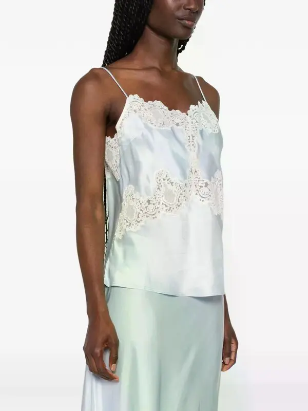 Sandro Lace-trim Sleeveless Top