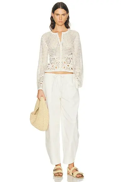 FRAME The Postcard Cardigan - Cream