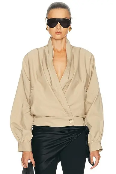 DARKPARK Franca Light Cotton Bomber Jacket