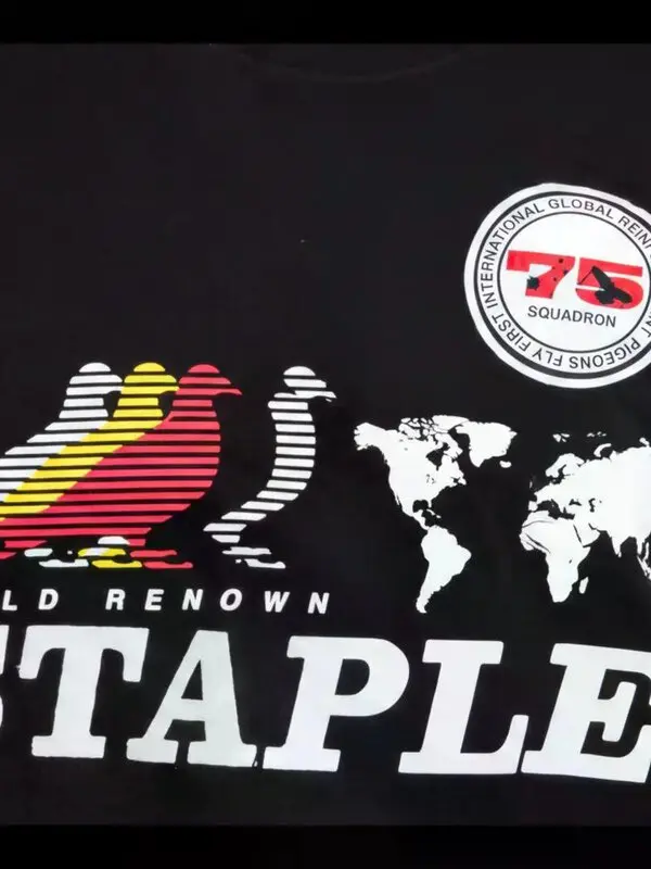 STAPLE Graphic-print T-shirt - Black