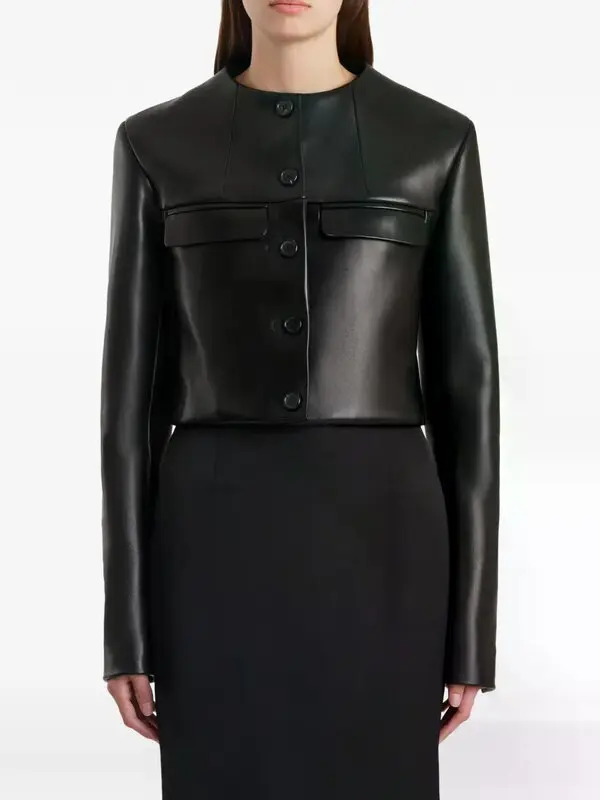 Khaite Lambskin Leather Jacket