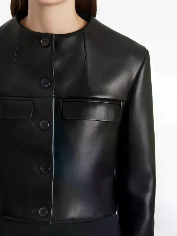 Khaite Lambskin Leather Jacket