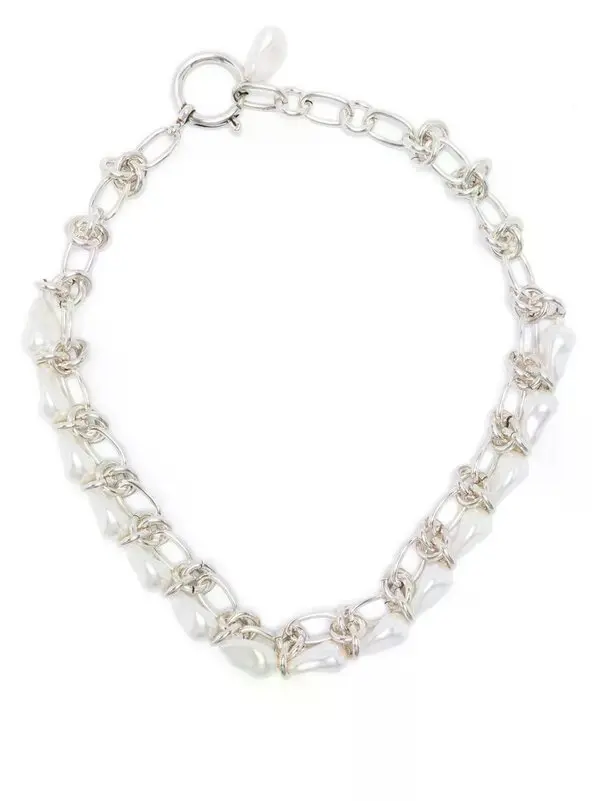 Isabel Marant Étoile Faux Pearl Necklace - Silver