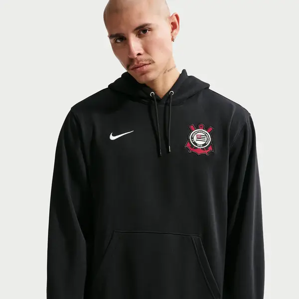 Nike S.c. Corinthians Club French Terry Pullover Hoodie - Black