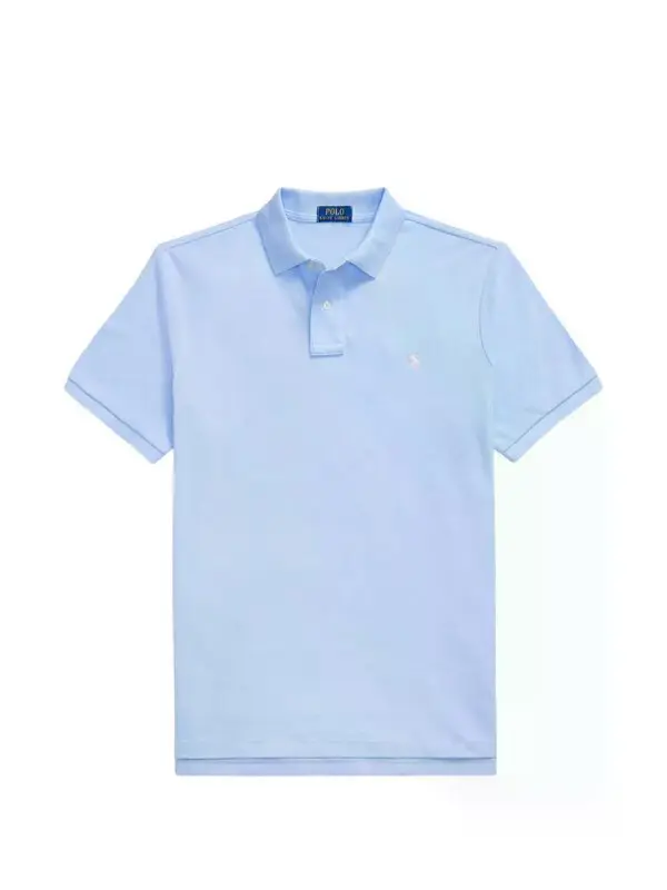 Polo Ralph Lauren Pony Embroidered Mesh Polo Shirt - Blue