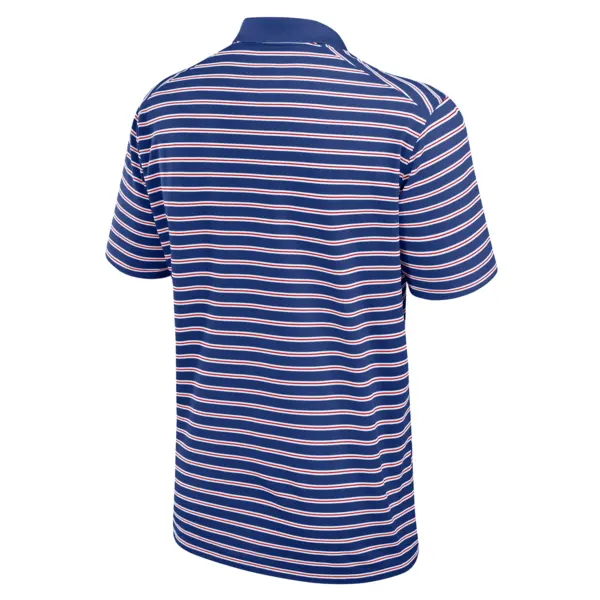 Nike Texas Rangers Striped Victory Dri-fit Mlb Polo - Blue