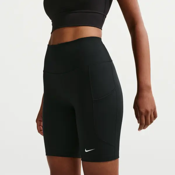 Nike High-waisted 8" Biker Shorts With Pockets
