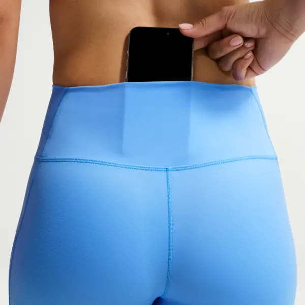 Nike One High-waisted 7/8 Leggings With Pockets - Blue