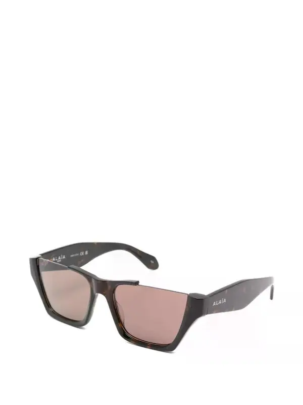 Alaïa Tortoiseshell-effect Square-frame Sunglasses - Brown