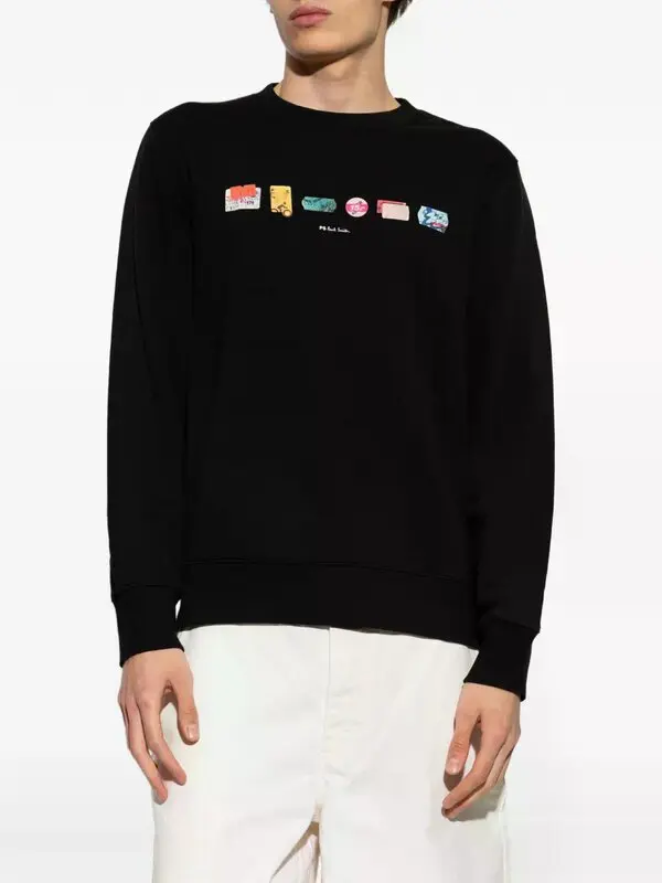Paul Smith Graphic Print Crew Neck Sweater
