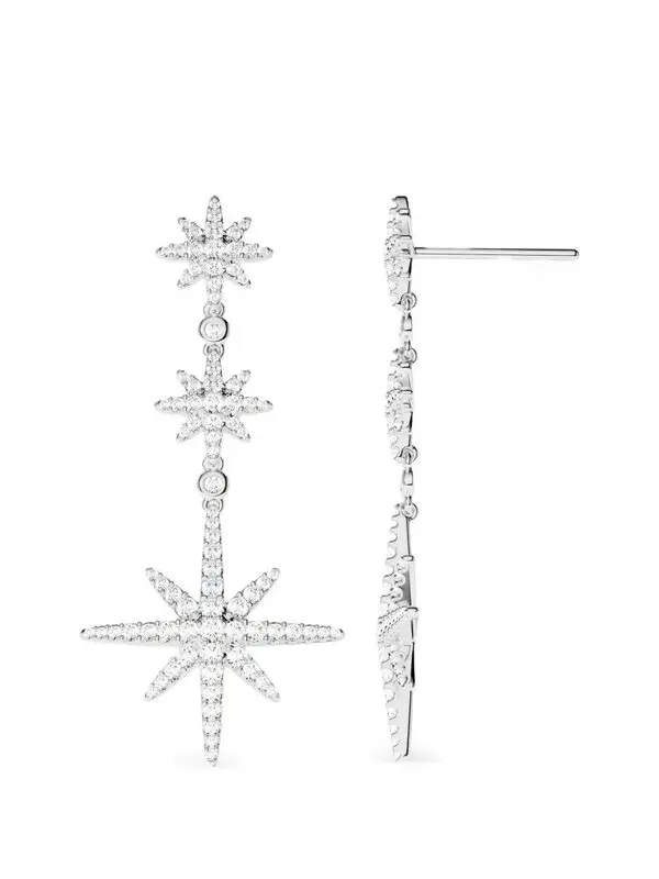 APM MONACO Triple Meteorites Earrings - Silver