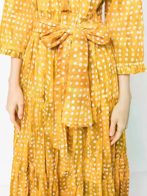 Samantha Sung Eden Brushed Dots-print Dress