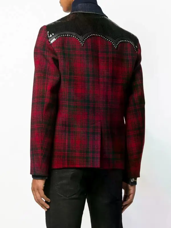 Dsquared2 Denim-trim Plaid Blazer