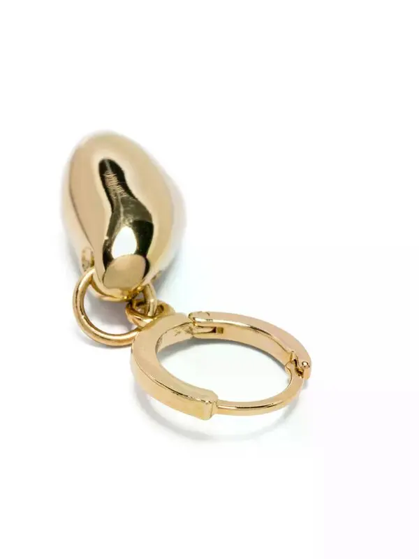 Isabel Marant Étoile Tone Polished Huggie Hoop And Drop Design Statement Pendant Earring