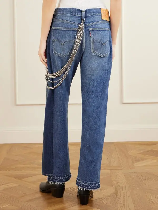 Junya Watanabe X Levi's® Embellished Paneled Straight-leg Jeans