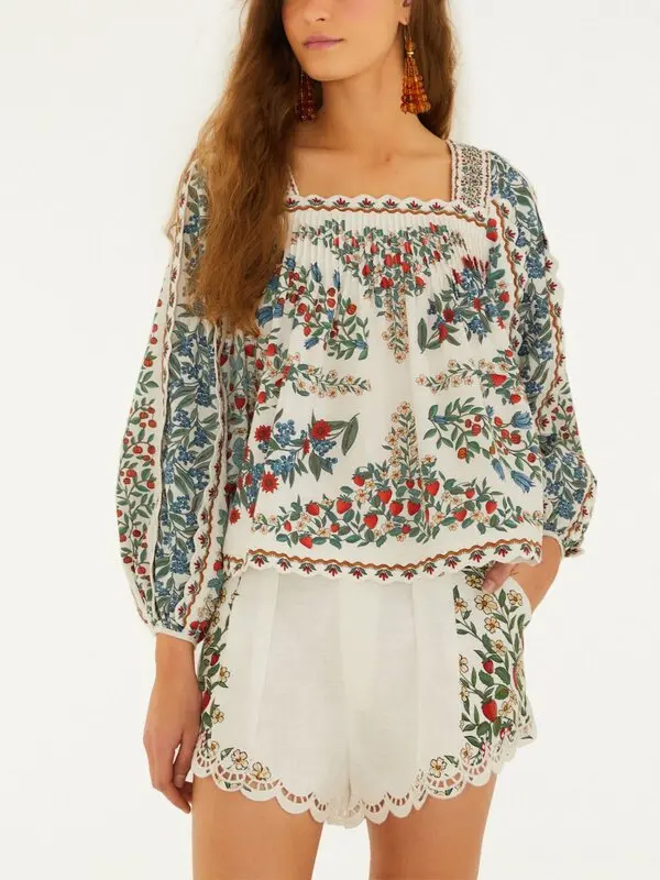 Farm Rio Printed Organic Cotton Shirt