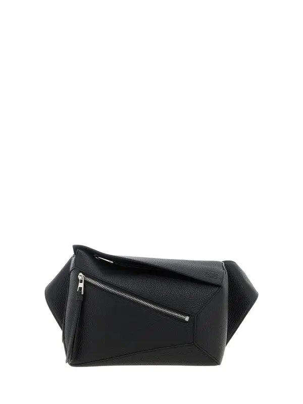 Loewe Puzzle Edge Small Leather Bumbag - Black