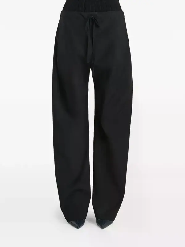 Khaite Rohen Wool Pants - Black