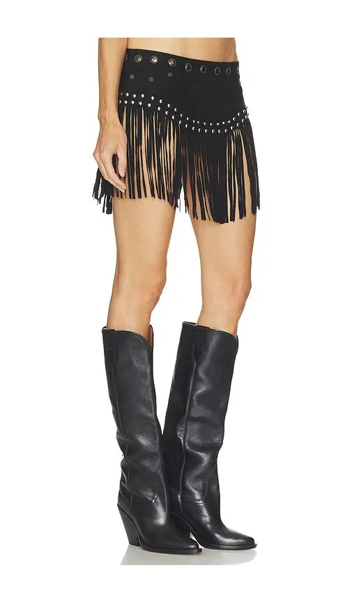 ONETEASPOON Rebel Rider Suede Skirt
