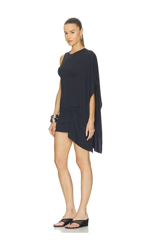 CULTNAKED Luminary Draped Mini Dress - Onyx