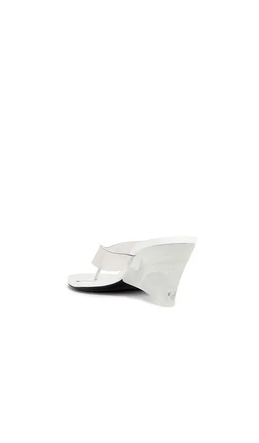 Coperni Lift Flip Flop Wedge Sandal - Clear