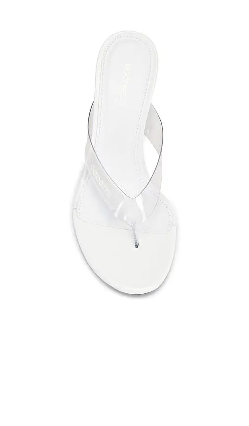 Coperni Lift Flip Flop Wedge Sandal - Clear